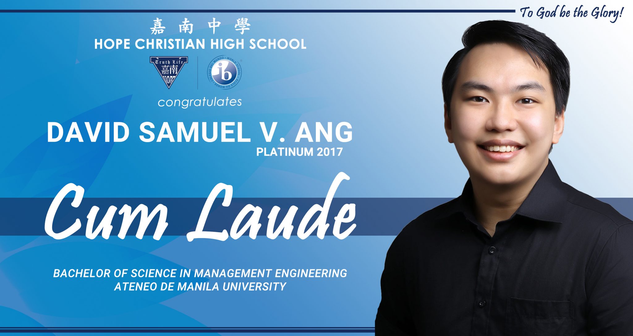 David Samuel V. Ang – Hope Christian High School
