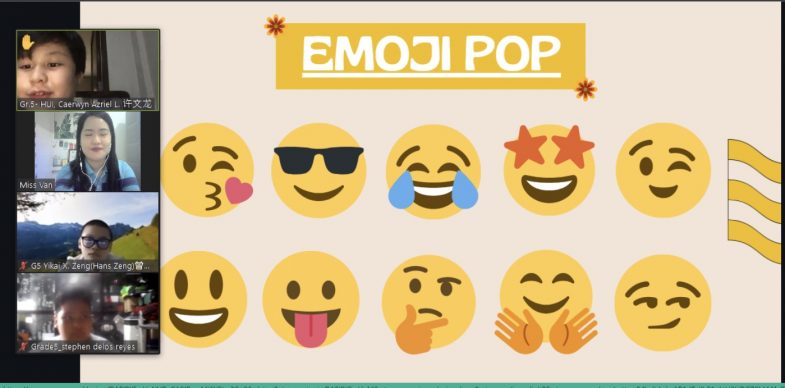 Grade 5’s Emoji Pop Getting to Know Engagement – Hope Christian High School
